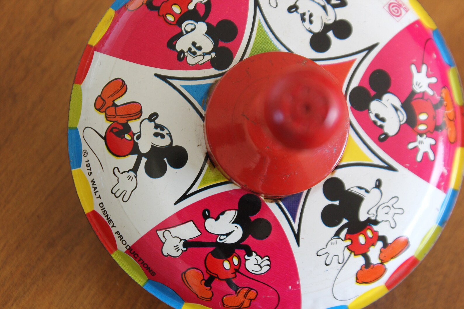 Vintage Mickey Mouse Spinning Top 1975 Walt Disney Productions - Etsy