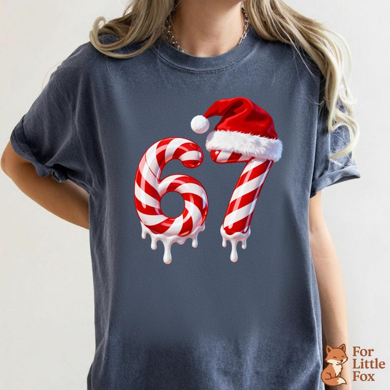 Funny Christmas : Melting Candy Cane 6 7 Christmas Png, Six Seven ...