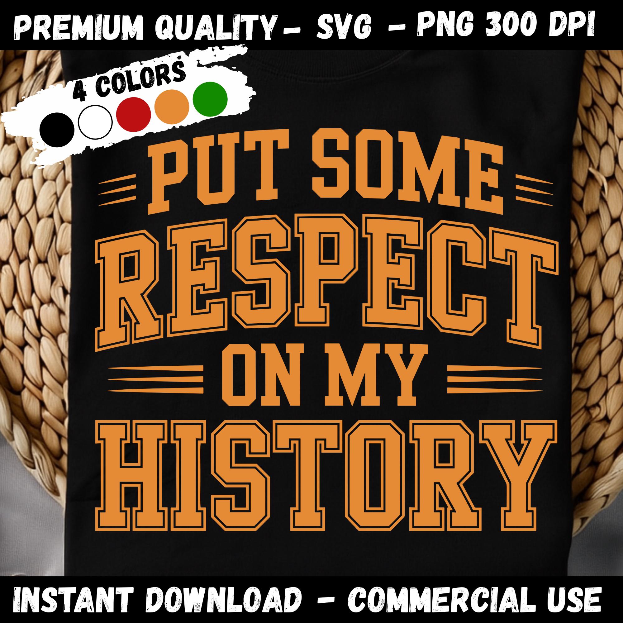 Respect My History SVG PNG Bundle, Black History Month, Cricut Ready ...