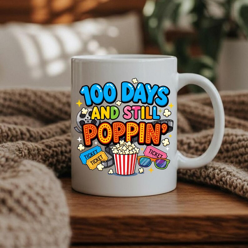 Popcorn 100 Days of School PNG , 100 Days and Still Poppin Kids Png ...