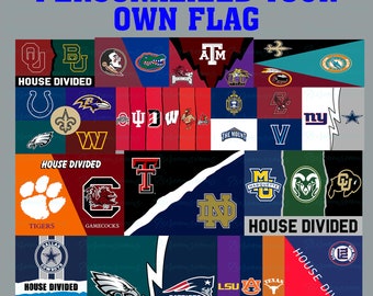 House Divided Baseball Flag - Etsy