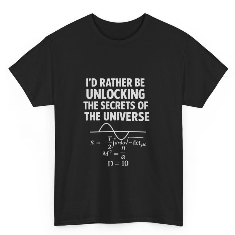 Funny Physics T-shirt: String Theory, Science Humor Gift - Etsy