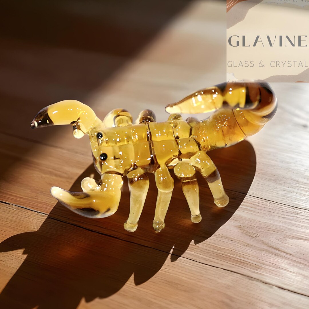 K9 Crystal Glass Scorpion Ornament: Desert Animal Paperweight - Etsy