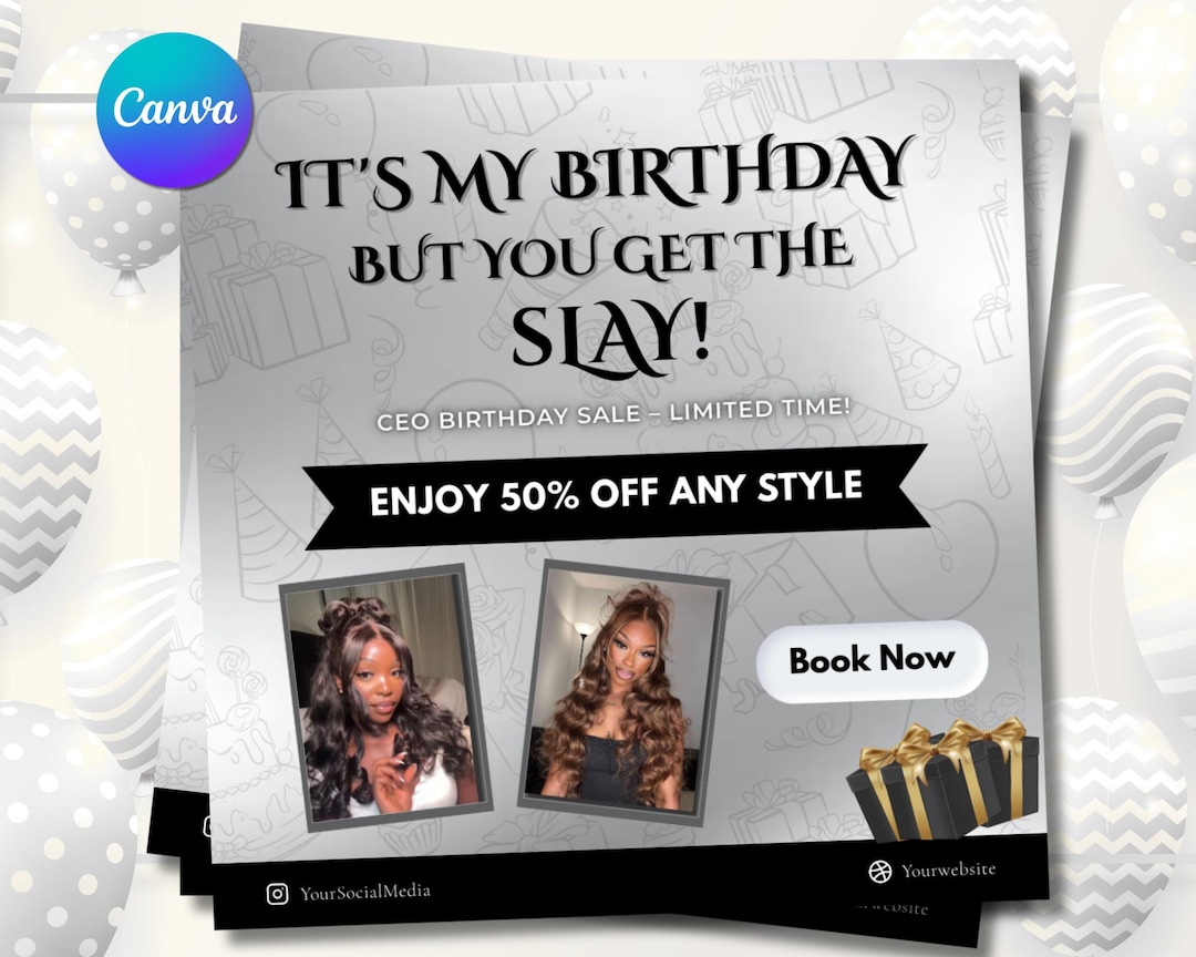 CEO Birthday Flyer, CEO Birthday Sale Flyer, Zodiac Season Birthday ...
