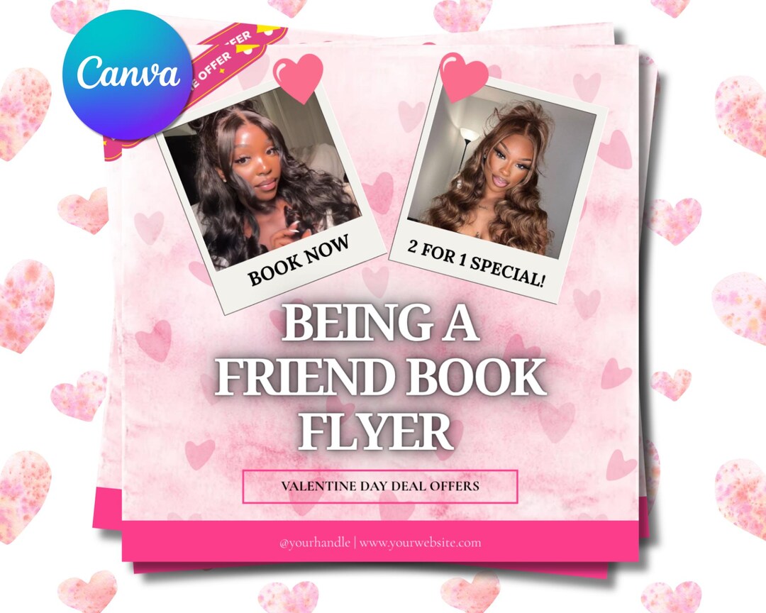 Editable Booking Flyer, Hair Flyer, Books Open Flyer, Calendar Flyer ...