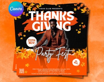 Thanksgiving Flyer, Poster Template, Flyer Design, Graphic Design ...