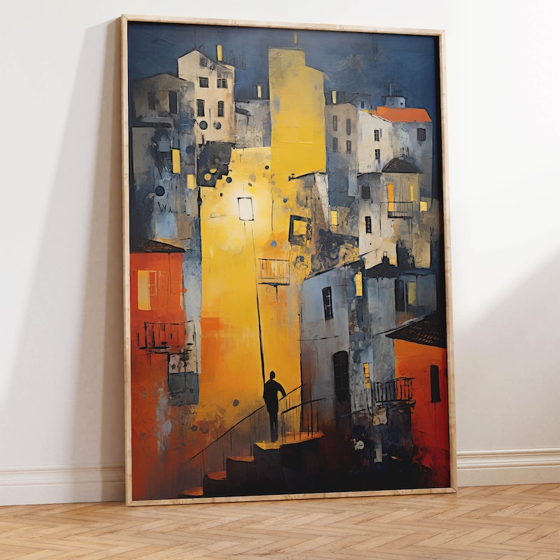 Lisbon Art Abstract - Etsy