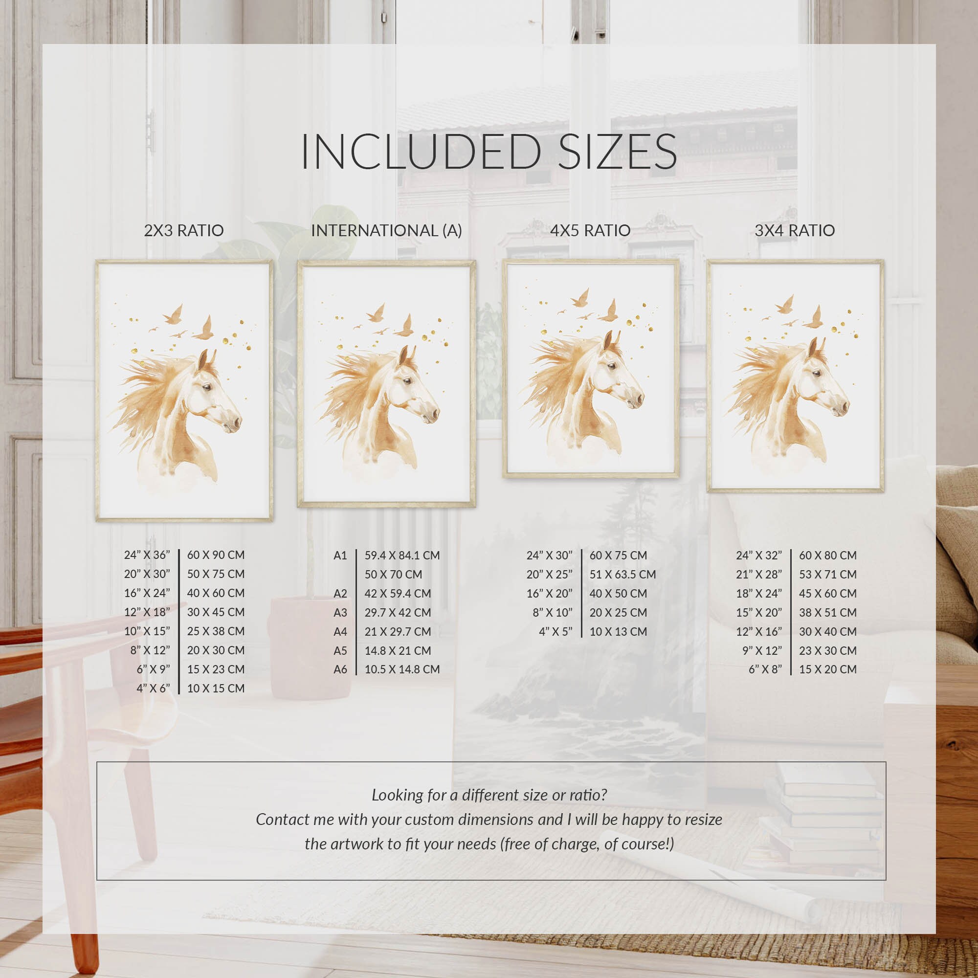 Horse Watercolor Painting Wild Horse Nursery Art Sweet Horse Art Print ...