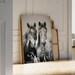 Vintage Wild Horses Photo | Mustang Art Print | Two Horses Portrait ...