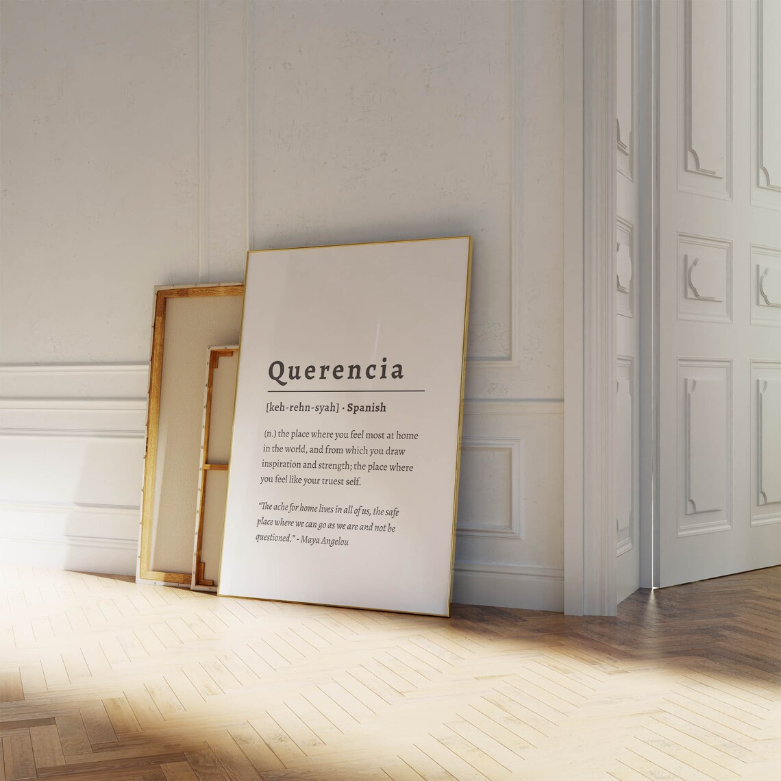 Querencia Typography Poster | Spanish Inspirational Quote Print ...