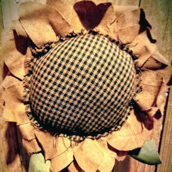 Primitive Sunflower - Etsy