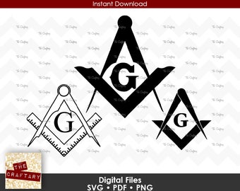 Freemason SVG Masonic Symbol Square and Compass Mason - Etsy