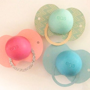 Baby Pacifier | EOS Lip Balm | Baby Shower Gift Girl Boy Favor Thank ...