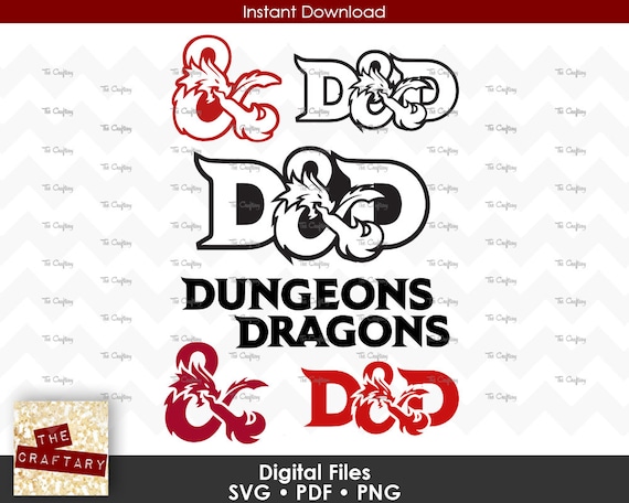 Dungeons and Dragons D&D D20 SVG Files - Etsy