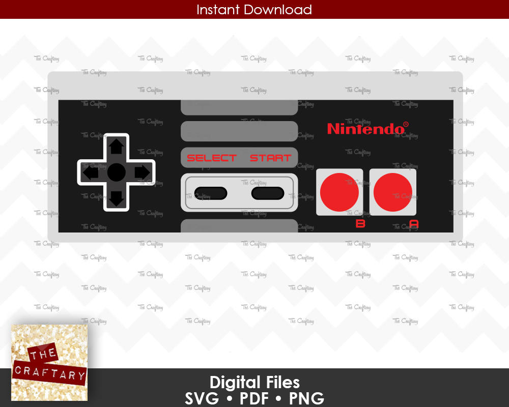 NES Controller Nintendo SVG File | Etsy