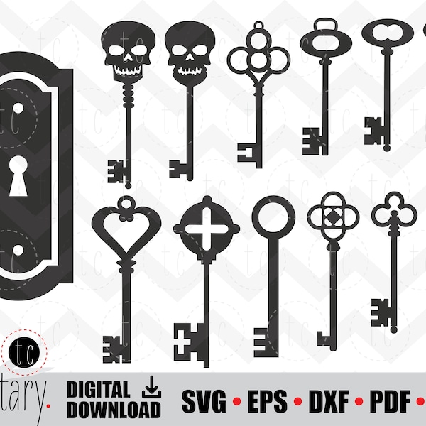 Skeleton Key Lock - Etsy
