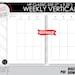 EDITABLE Weekly (vertical Style) Classic Calendar Pages Template | Disc ...