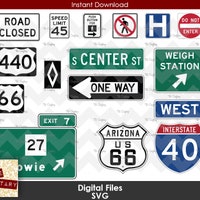 Interstate Sign SVG, Highway Shield Clipart, Vector Interstate Sign Cut ...