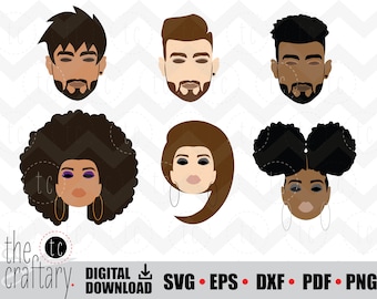 Cartoon People Svg - Etsy