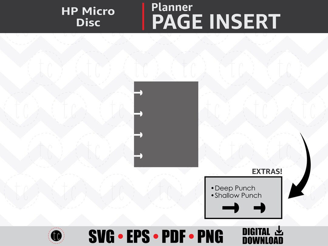 DIY Micro Disc Bound Planner Page Template | Notebook Calendar Binder ...