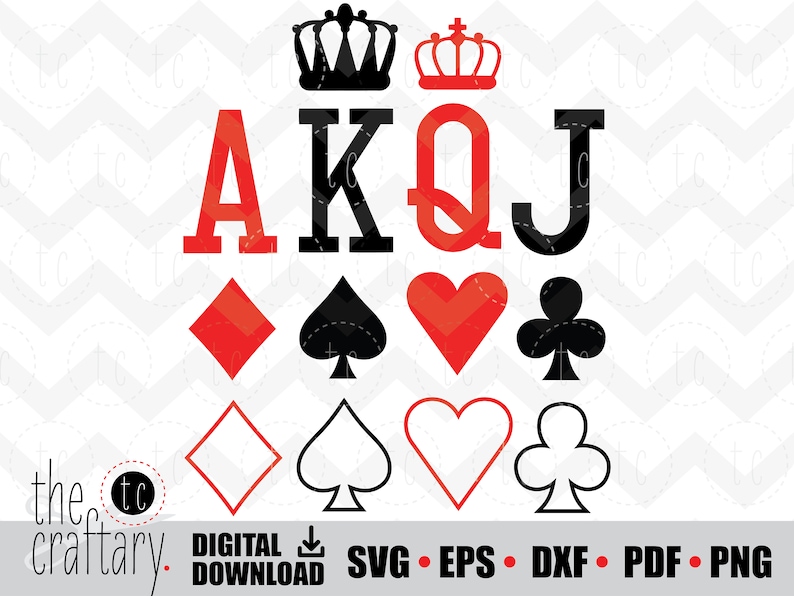 Playing Card Suits | Heart, Diamond, Spade, Club | Ace King Queen Jack ...