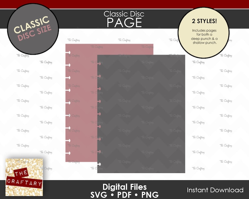 DIY Skinny Mini Disc Bound Planner Page Template Notebook - Etsy