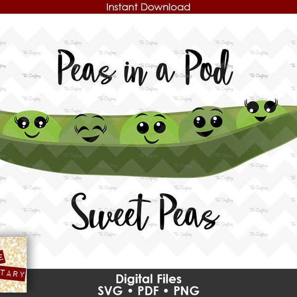 Two Peas in a Pod Svg - Etsy