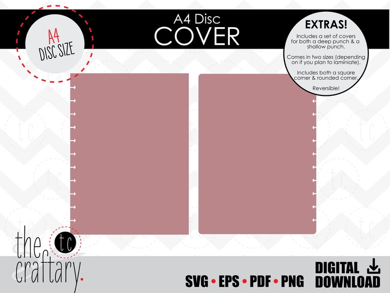 DIY A4 Disc Bound Planner Cover Template Notebook Calendar - Etsy