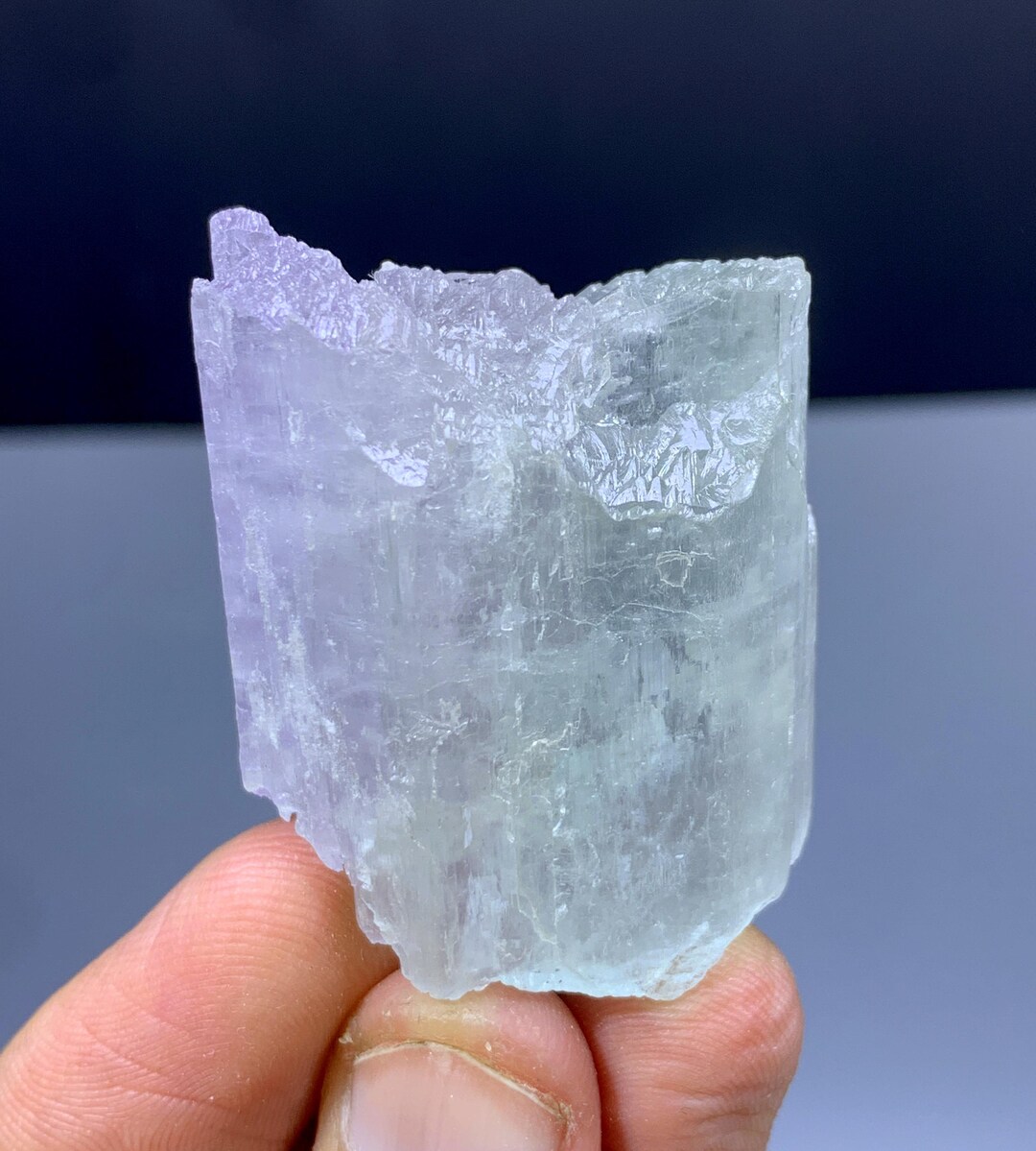 Natural Complex Terminated Bicolor Kunzite Crystal From Afghanistan ...