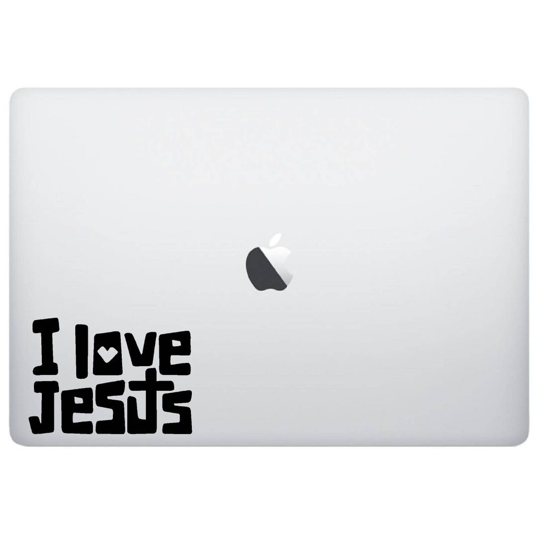 MacBook Sticker Decal - I Love JESUS - Funny Car Truck Sticker Cute ...