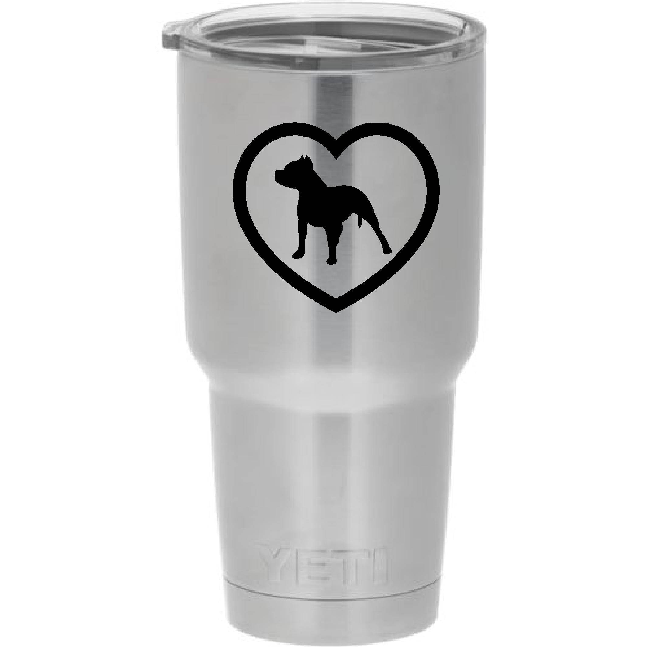 Yeti Sticker Decal - Pitbull Love - Inspirational Quotes Funny Cool ...