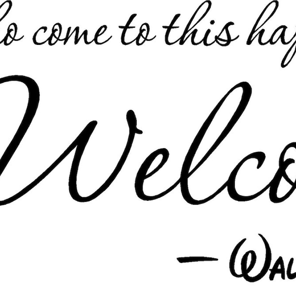 Happy Wall Decal - Etsy