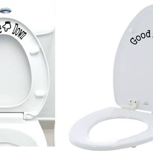 Put Me Down Good Job SET Bathroom Toilet Seat Cover Sticker - Etsy