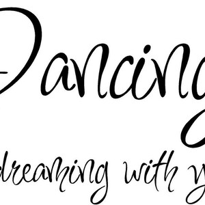 Wall Art Dancing Dance Home Decor Vinyl Stickers Letters Love Dream ...