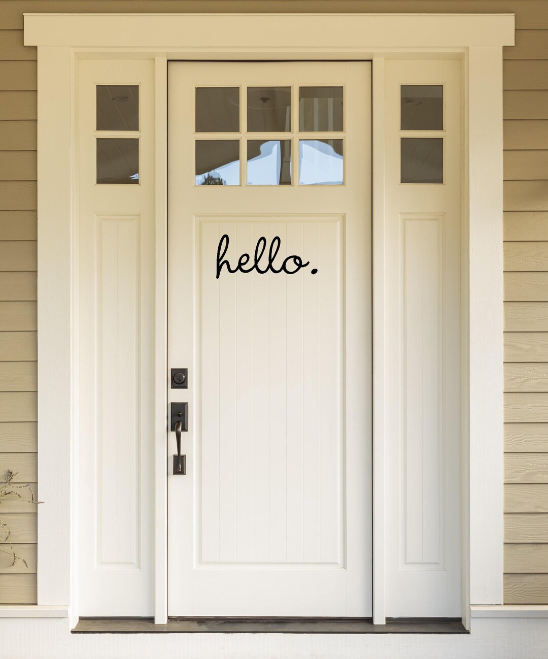 Front Door Sticker - HELLO - Cute Vinyl Front Door Decal Home ...