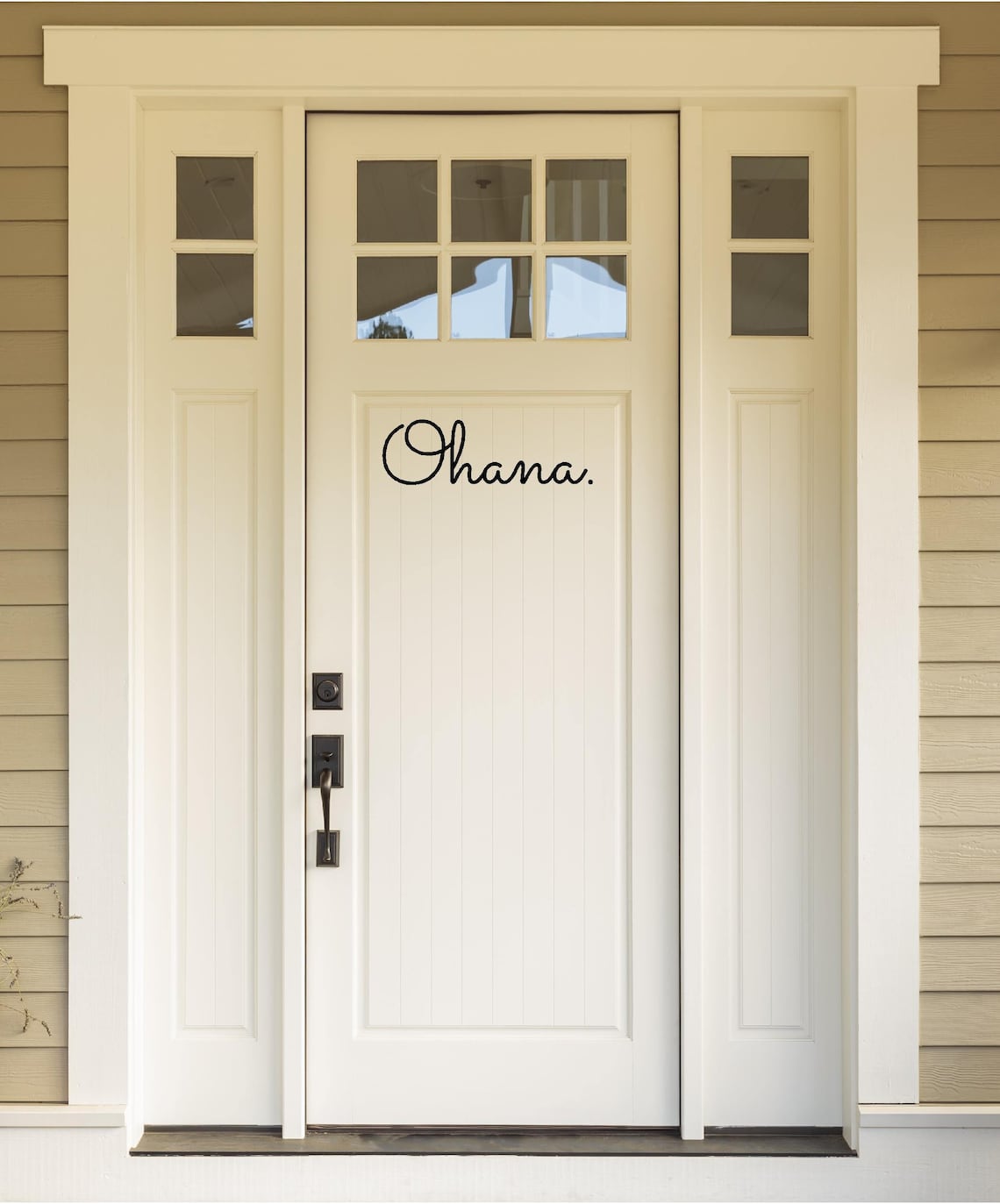 Front Door Sticker OHANA Cute Vinyl Front Door Decal Home | Etsy