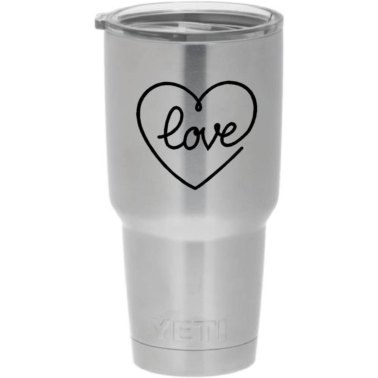 Yeti Sticker Decal Love Heart Funny Cool Skins - Etsy