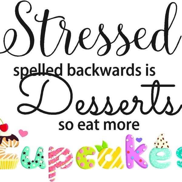 Stressed Desserts Etsy