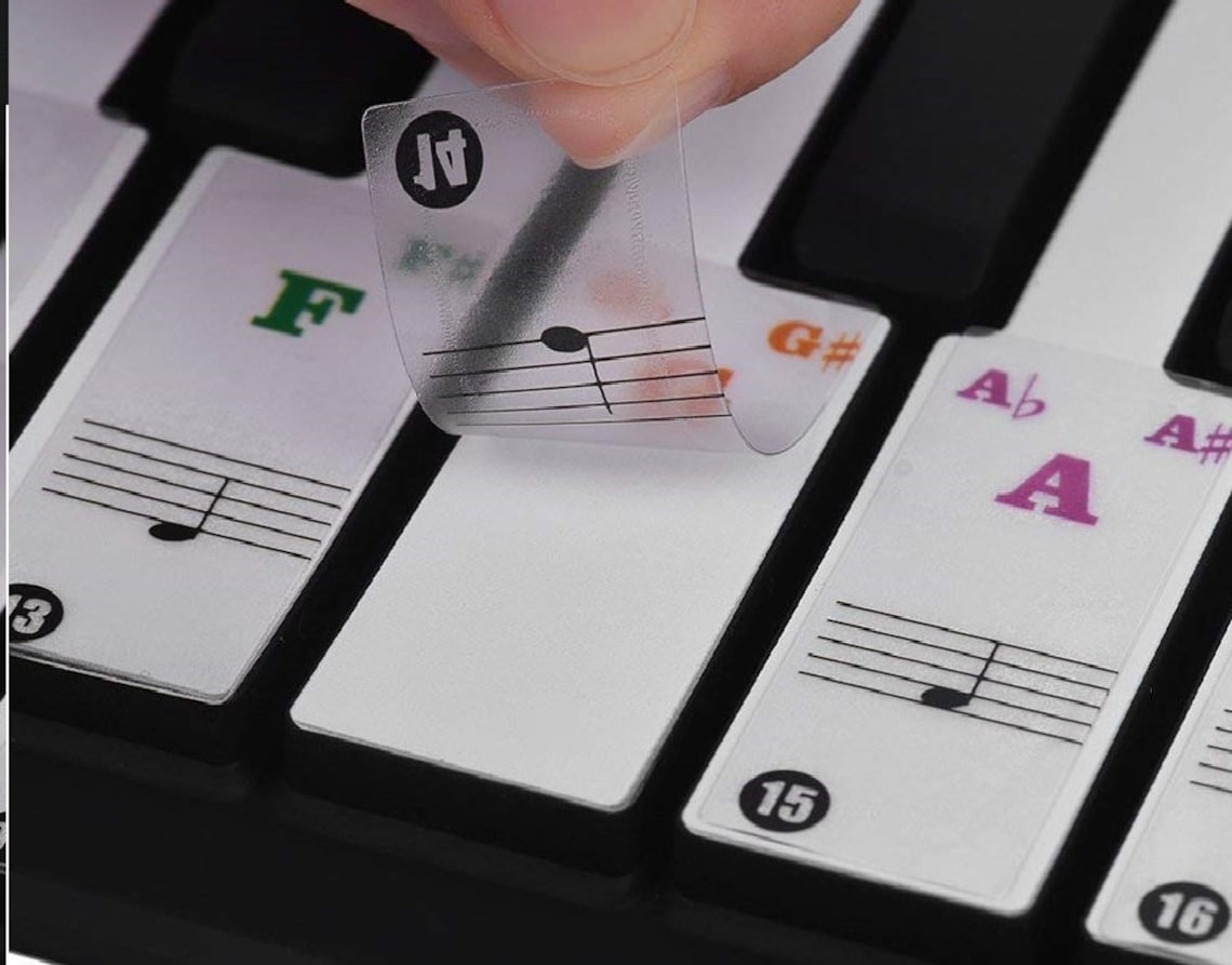 Piano Key Note Learning Educational Sticker Decal Violin - Etsy