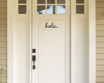 Back of Front Door Sticker Goodbye Cute Vinyl Front Door | Etsy