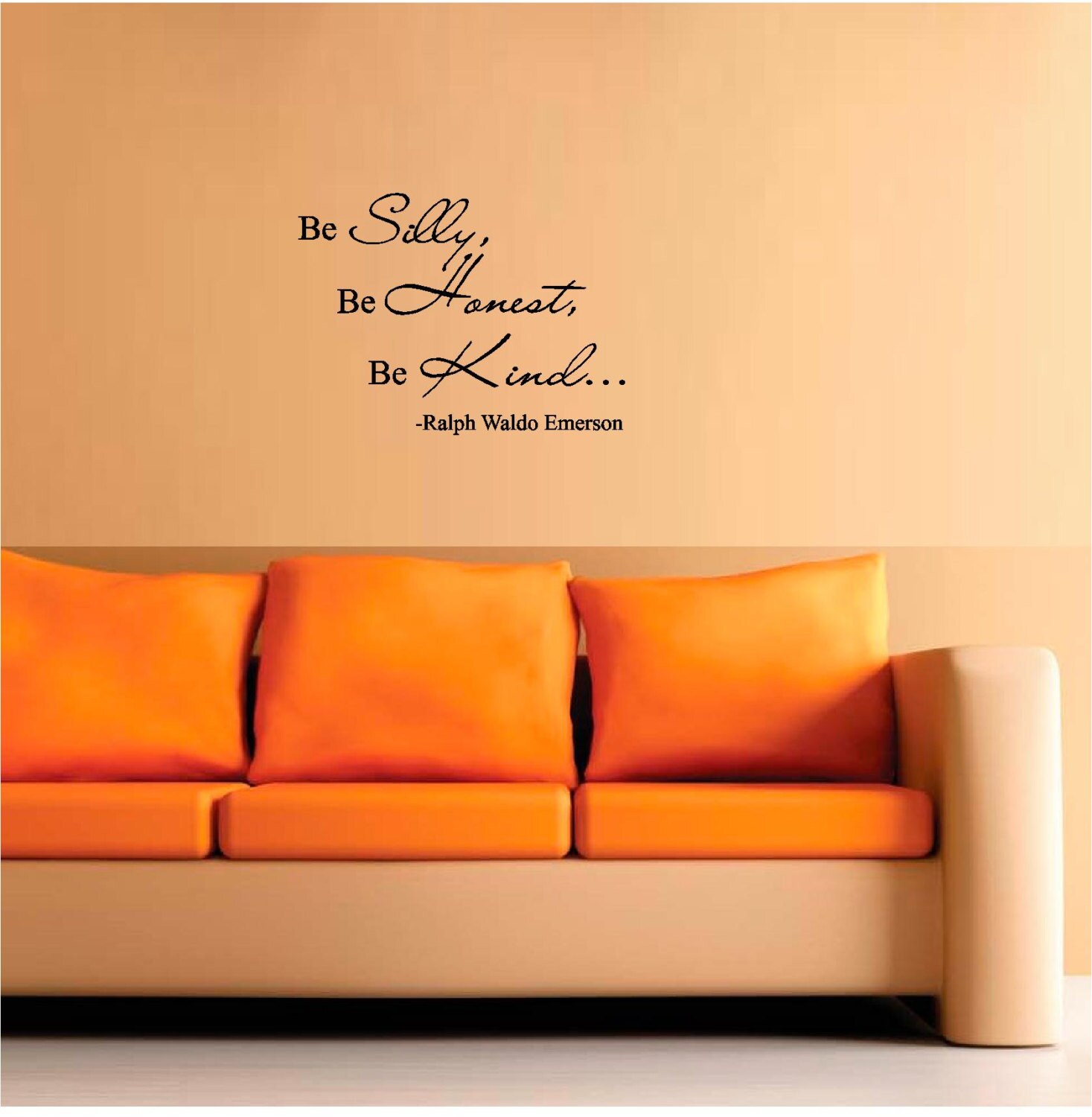 Be Silly Be Honest Be Kind Ralph Waldo Emerson Wall Art Wall - Etsy