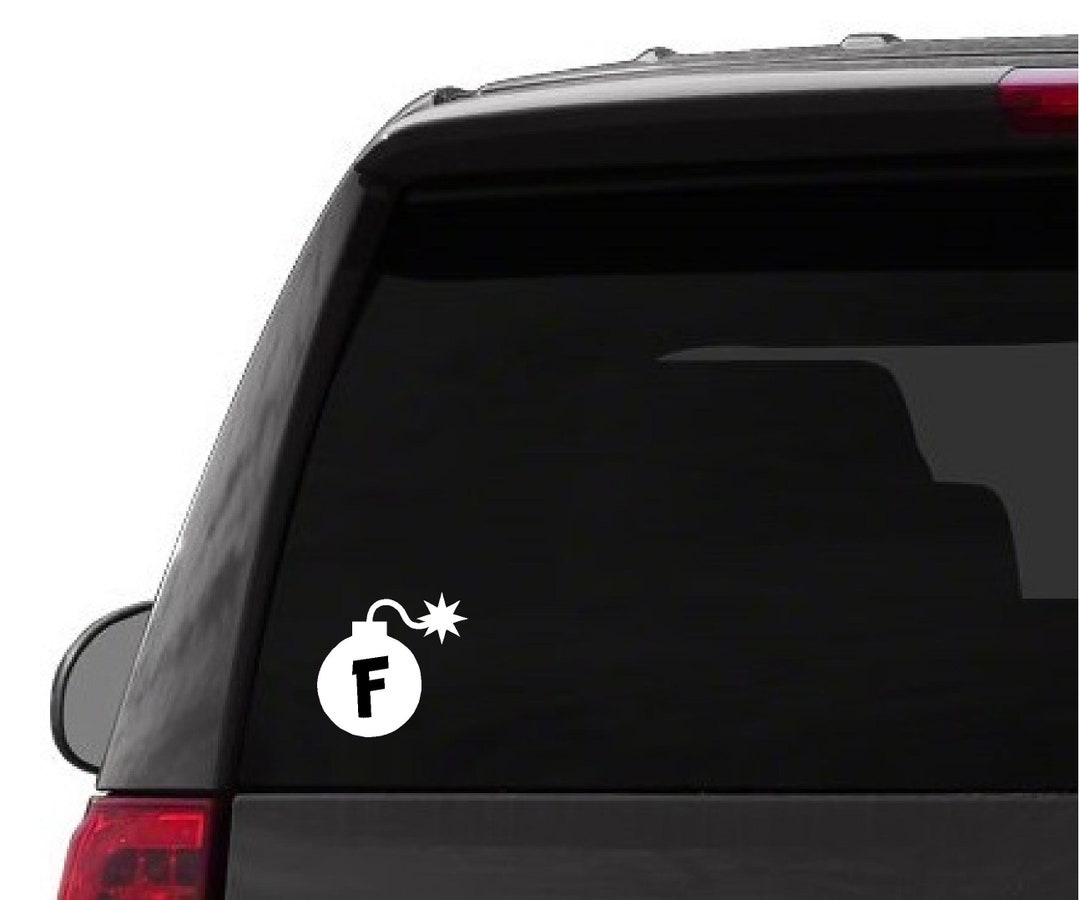 F Bomb Funny Vinyl Decal Sticker for Car Truck Bumper Window - Etsy
