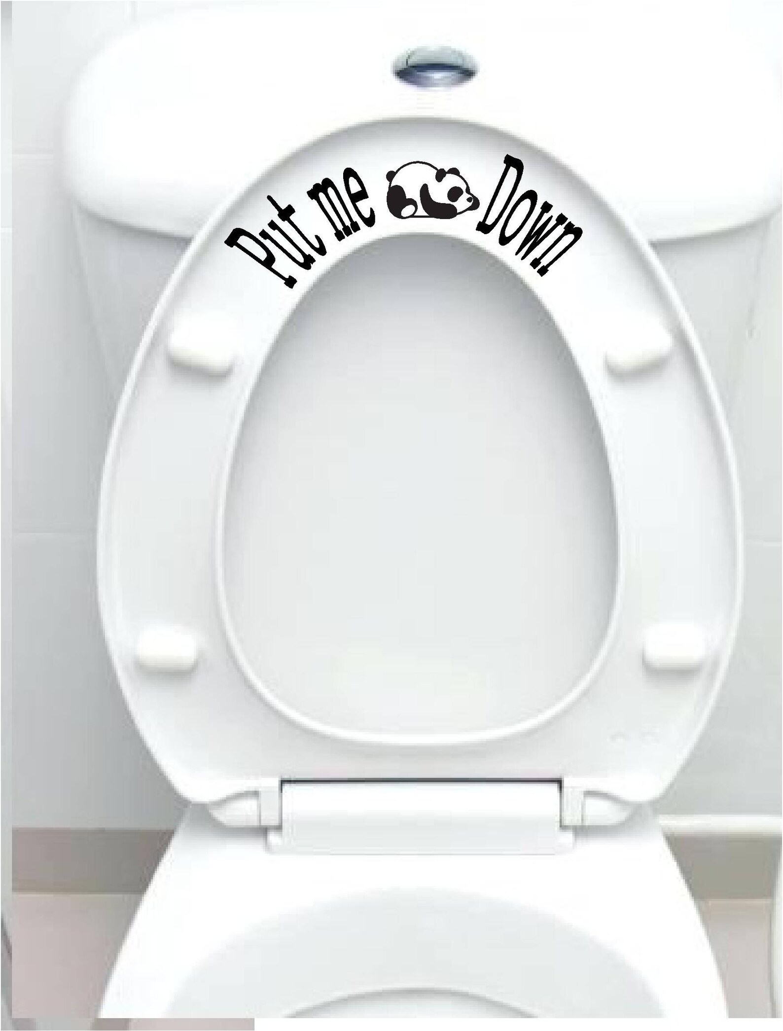 Panda Bear Put Me Down Bathroom Toilet Seat Cover Sticker - Etsy