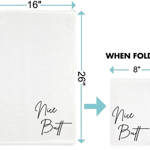 Hand Towel Nice Butt Funny Bathroom Kitchen Home Linens Drying Cloth ...