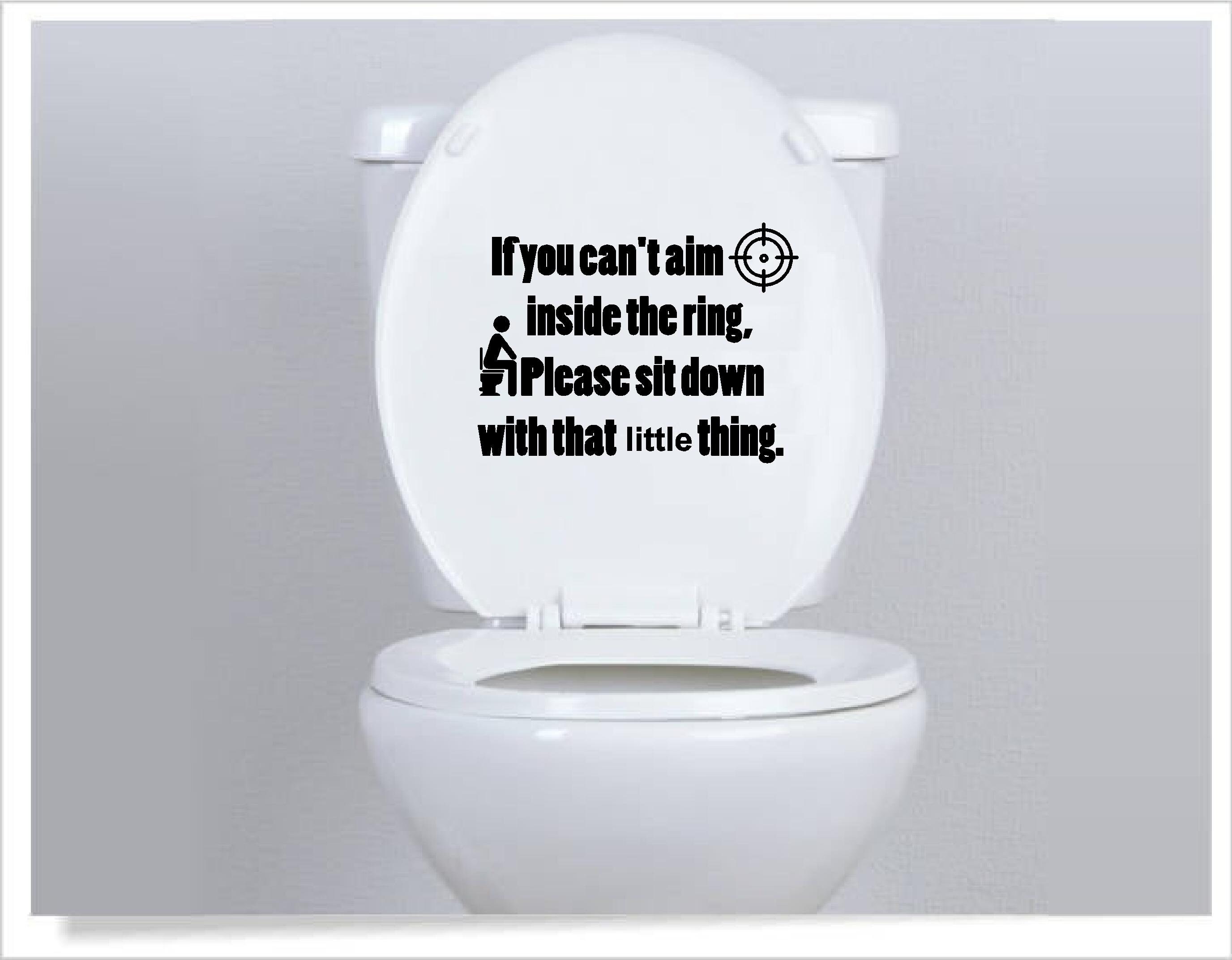 Potty Training Targets For Boys “Hit The Target” Toilet Sticker – Funny ...