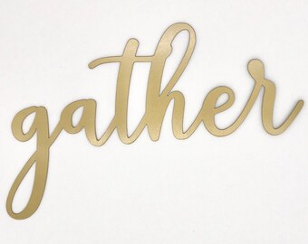 Script Gather Sign | Etsy