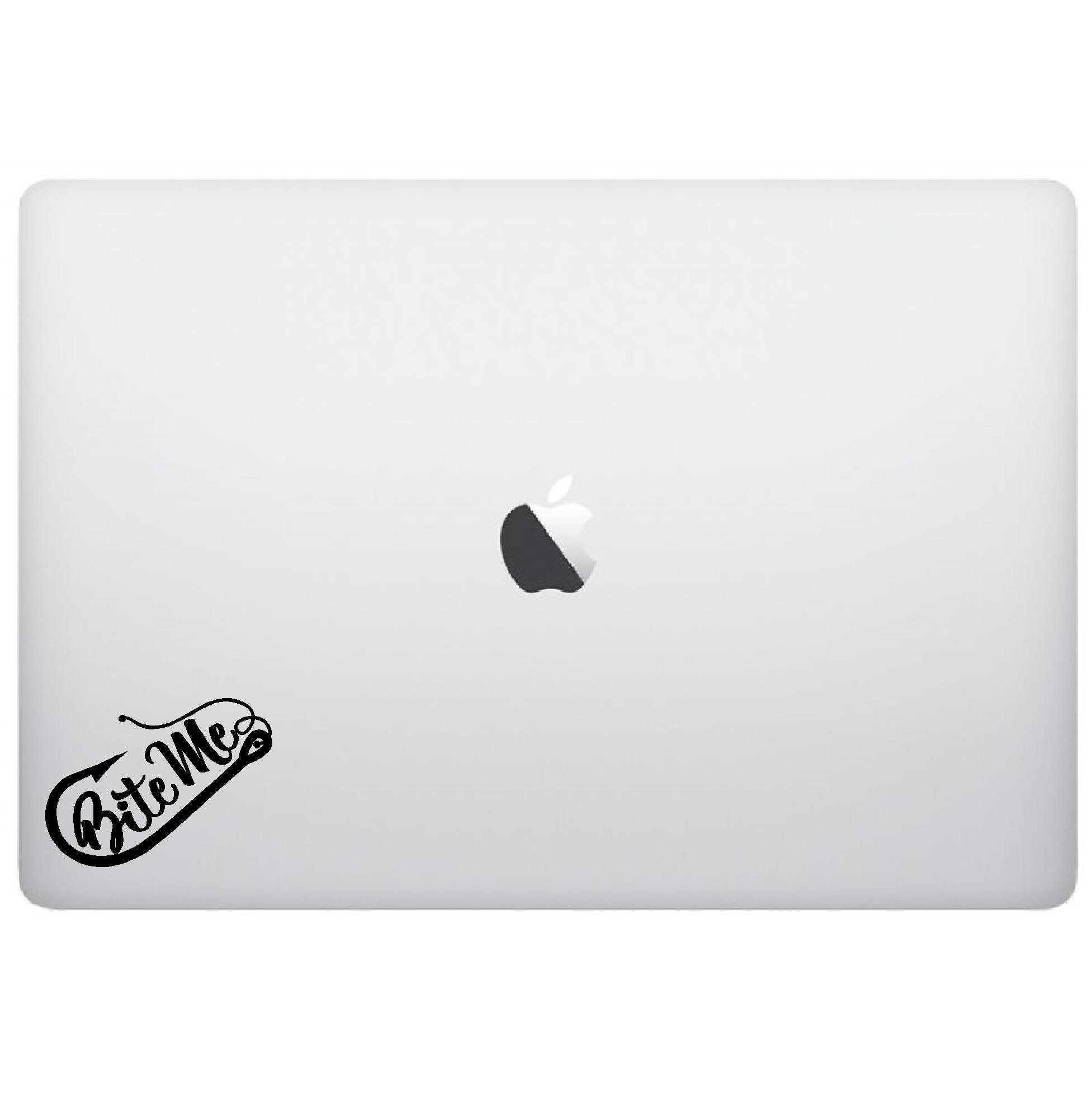 Laptop Notebook Sticker Decal - Bite Me Funny Fishing Hook - Skins ...