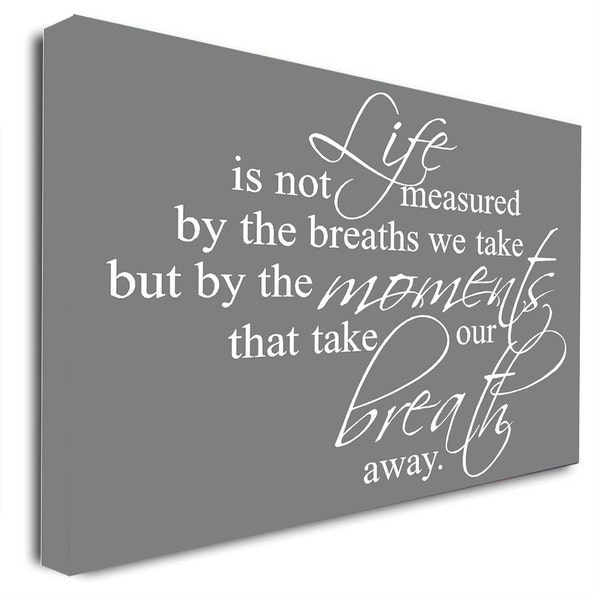 Life is Not Measured - Etsy