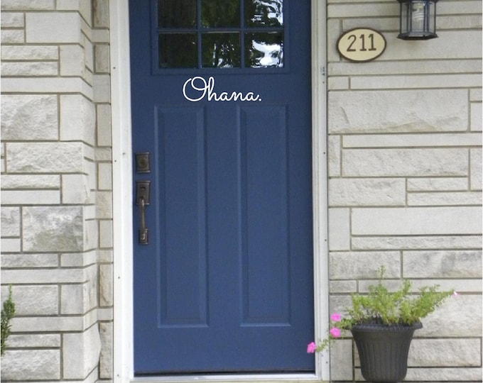 Front Door Sticker HOLA Cute Vinyl Front Door Decal Home - Etsy