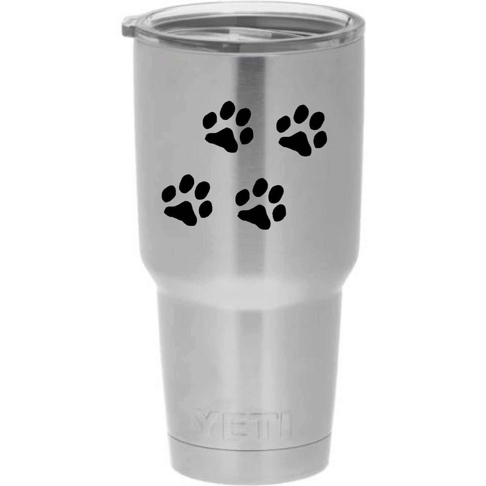 Yeti Sticker Decal - Paw Prints Dog Pet Animal Lover - Inspirational ...